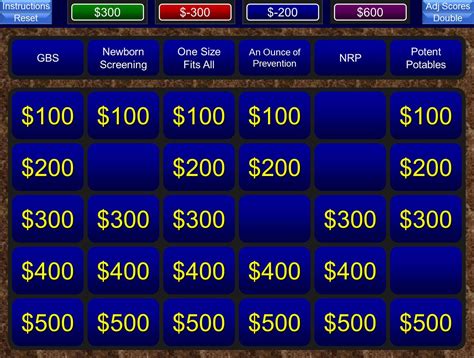 A Free Powerpoint Jeopardy Template For The Classroom Keeps In