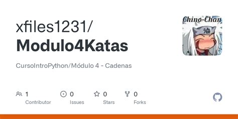 GitHub xfiles Modulo Katas CursoIntroPython Módulo Cadenas