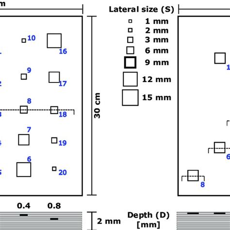 Geometry Of The Specimens A Actual Cfrp Specimen With 25 Defects Download Scientific