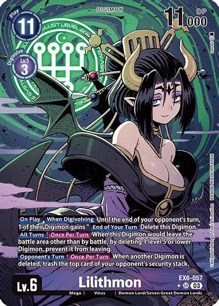 Lilithmon Alternate Art Infernal Ascension Digimon Card Game