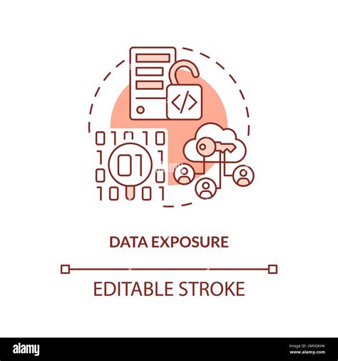 Data Exposure Terracotta Concept Icon Stock Vector Image And Art Alamy