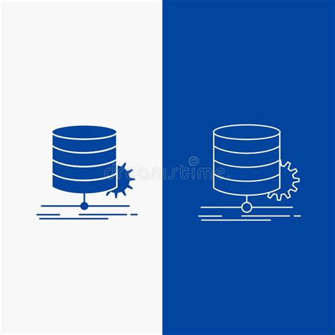 Algorithm Chart Data Diagram Flow Line And Glyph Web Button In Blue Color Vertical Banner