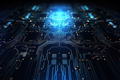 Circuit Board Background Technology Concept 3d Rendering Toned Image