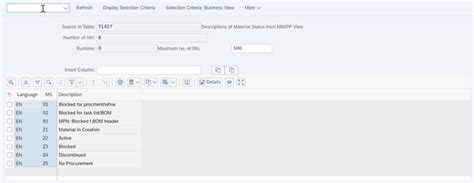 What Is X Plant Matstatus In Sap Spend Wizard