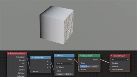 Node Editor Artifacts On Cube After Modulo On Coordinates Blender