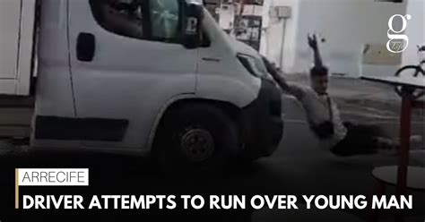 Driver Attempts To Run Over Young Man