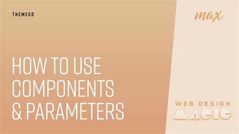How To Use Components Parameters In Wordpress With Cornerstone Youtube