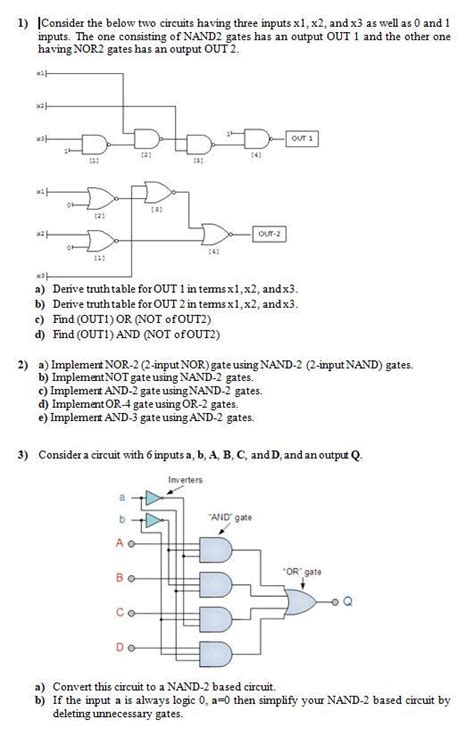 Solved 1 Iconsider The Below Two Circuits Having Three