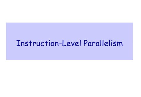 Solution 7 Instruction Level Parallelism Studypool