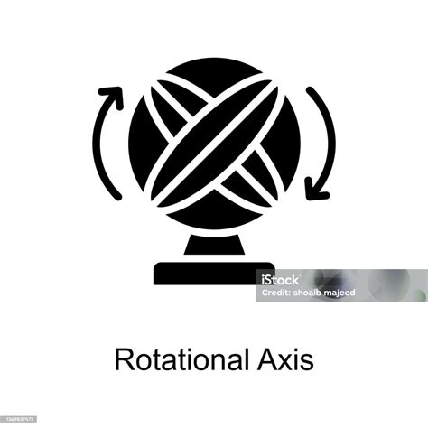 디자인을 위해 흰색 및 빈 배경에 격리된 회전 축 트렌디한 솔리드 아이콘 360도 촬영에 대한 스톡 벡터 아트 및 기타 이미지 360도 촬영 돌기 벡터 Istock