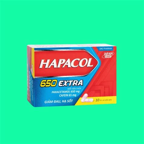 Hapacol 650 Extra điều Trị đau đầu đau Nửa đầu đau Họng Và đau Răng
