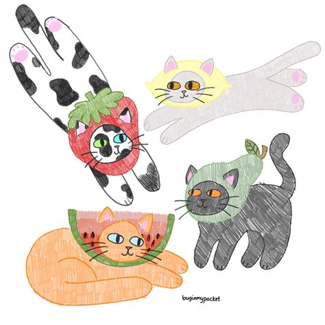More Fruit Cats 🍓🍋🍉🍐 Scrolller