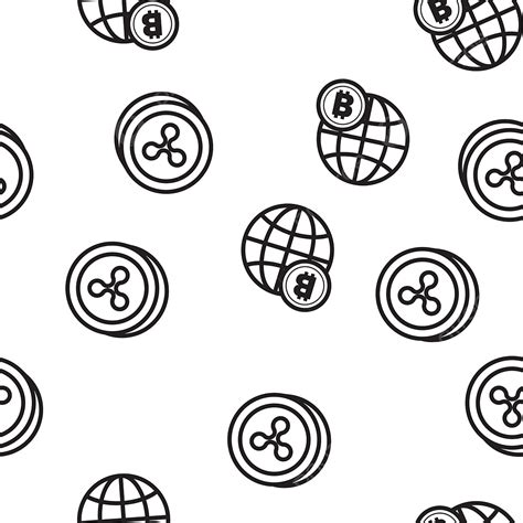 Cryptocurrency Icon Vector Seamless Pattern Pattern Icons Coin Cryptocurrency Png And Vector