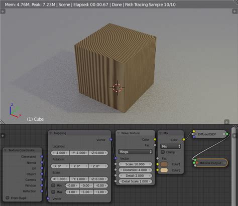 Texturing How To Align Multiple Wave Textures Blender Stack Exchange
