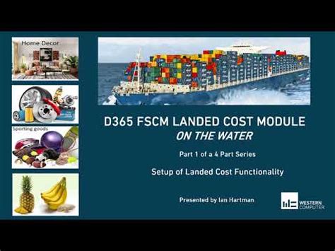 D FSCM Landed Cost Module Part Setup Of Landed Cost Functionality