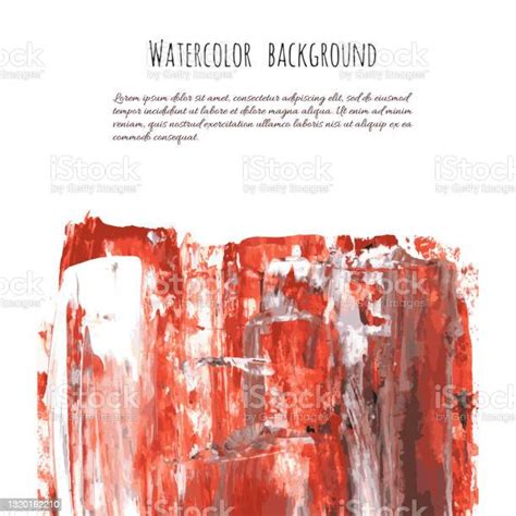 벡터 피 묻은 빨강 건조 브러시 얼룩 스트로크와 장미 수채화 질감 배경 거친에 대한 스톡 벡터 아트 및 기타 이미지 거친