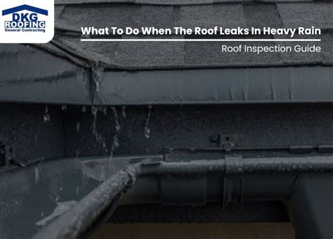 What To Do When Roof Leaks In Heavy Rain Dkg Roofing