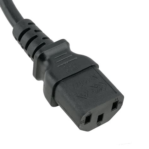Europe Angled Cee7 7 To C13 Power Cord Signal Power