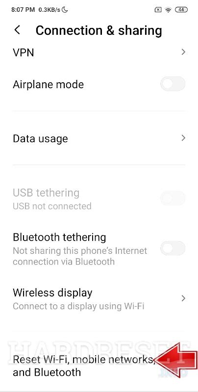 Reset Network Settings Xiaomi Redmi A Dual How To Hardreset Info
