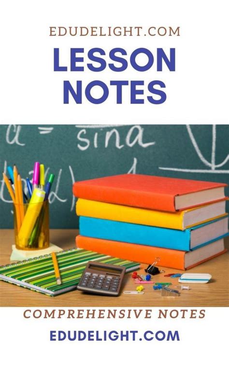 Lesson Notes For Primary School Third Term Primary 1 6 Download