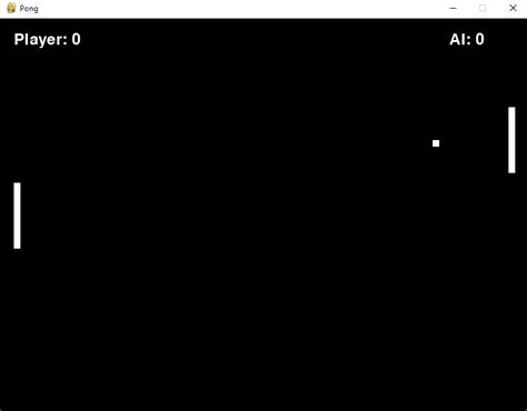 Pong Game In Python
