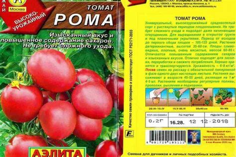 Томат Рома: описание и характеристика сорта, отзывы дачников с фото