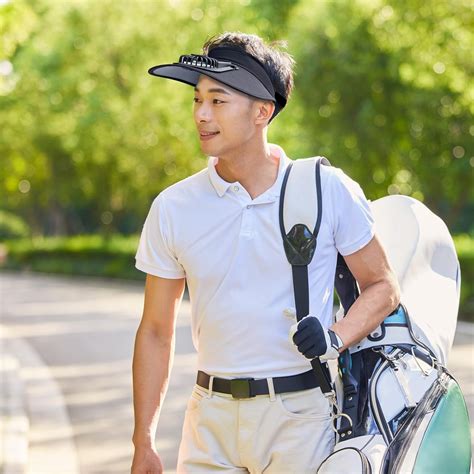 AMLESO Sun Visor Hat With Fan Fan Visor Hat Summer Cooling India Ubuy