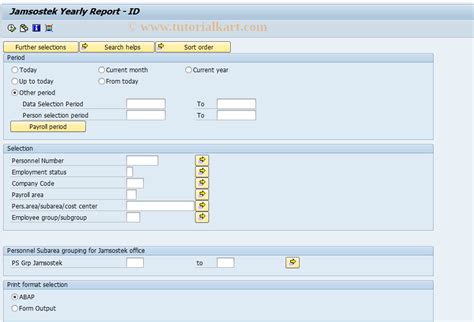 S AHR SAP Tcode HIDCJAM