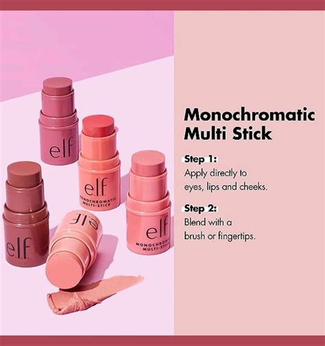 E L F Monochromatic Multi Stick Luxuriously Creamy And Blendable Color