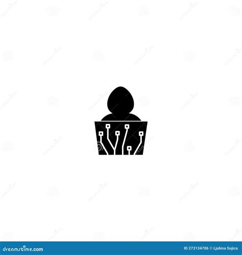 Hacker Criminal Security Internet Icon Modern Hacker Icon Isolated On White Background Stock