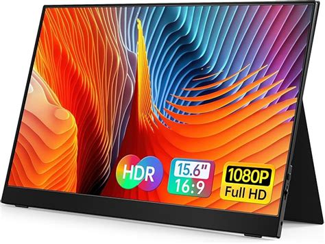 Vilva Portable Monitor For Laptop 15 6 1080p Fhd Ips Display Usb C Hdmi Portable