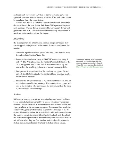 Messenger Secret Conversations Technical Whitepaper 1pdf
