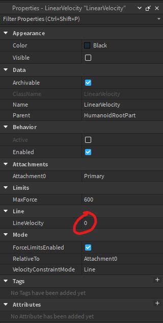 Unable To Set Linevelocity Scripting Support Developer Forum Roblox