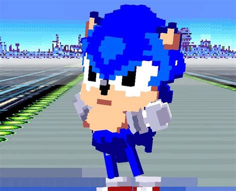 Minecraft Sonic Pixel Art