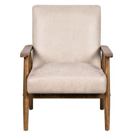 Ivy Bronx 2574 Wide Classic Mid Century Modern Armchair In Camel