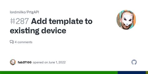 Add Template To Existing Device Issue Lordmilko PrtgAPI GitHub