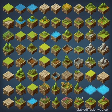 D Isometric Game Tiles For Ground Texture Prompts Stable Diffusion Online