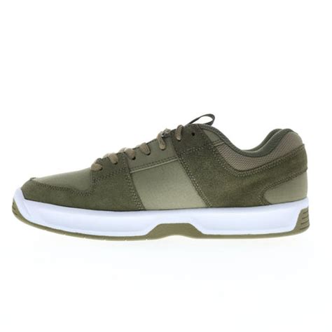Dc Lynx Zero Adys100615 Aro Mens Green Suede Skate Inspired Sneakers S