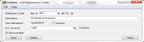 Use Distribution Codes And Sets To Speed Up Data Entry In Sage 300 Erp Sage 300 Erp Tips