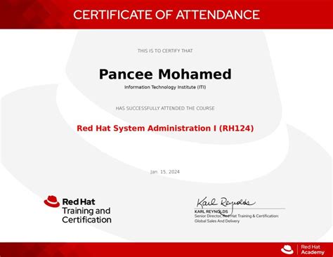 Pancee Mohamed On Linkedin Redhat Rh124 Rh134 Careermilestone 11
