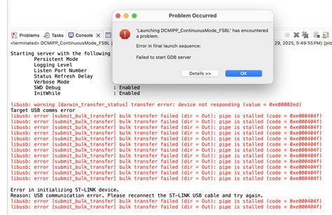 St Link On Stm32n6570 Dk Board Warning 0x486 When Stmicroelectronics Community