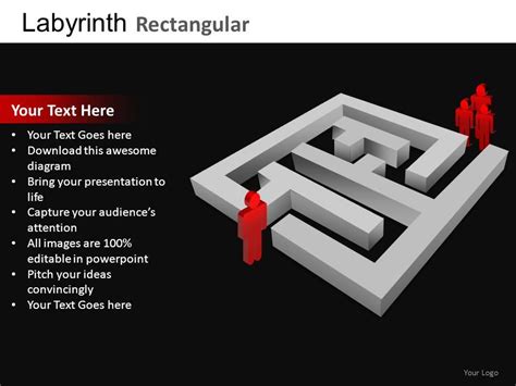 Labyrinth Rectangular Powerpoint Presentation Slides DB Presentation Graphics Presentation