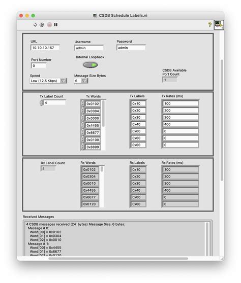 Csdb Schedule Labels Multibus Vi