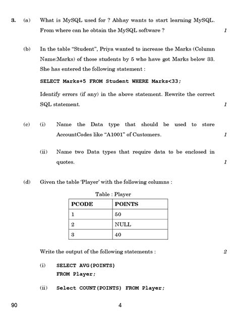 Download Free Cbse Class 12 Informatics Practices Question Papers Set 4 2018 Pdf Online