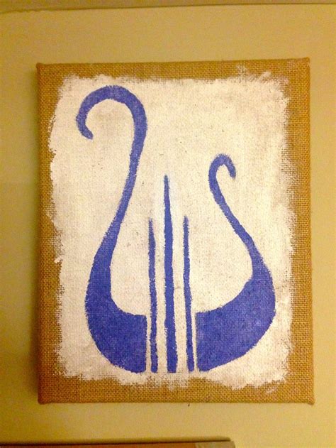 Alpha Chi Omega Lyre Canvas Sorority Girl Canvas Alpha Chi Omega