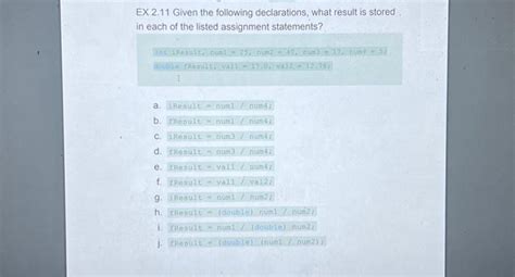 Solved Ex 29 What Value Is Contained In The Integer