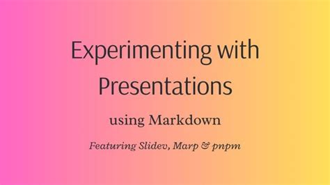 How To Use Slidev A Vuejs Based Tool Abdallah Yashir Ramsing Posted