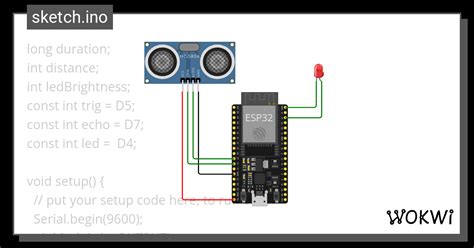 Reversed Car Parking Wokwi Esp32 Stm32 Arduino Simulator