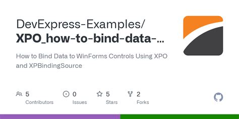 Github Devexpress Examplesxpohow To Bind Data To Winforms Controls Using Xpbindingsource