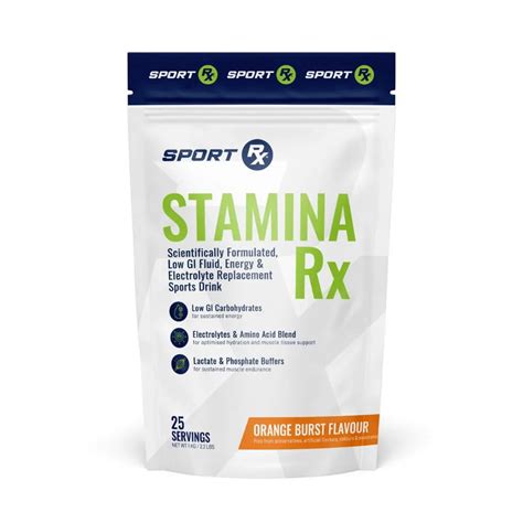 Sport Rx Stamina Rx Orange Burst 1kg Wellness Warehouse South Africa